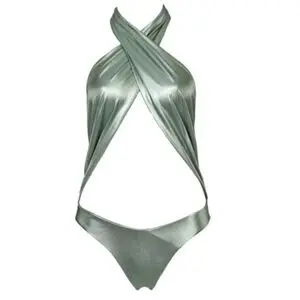 ROOM 24 Carol One Piece Metallic Mint - Green