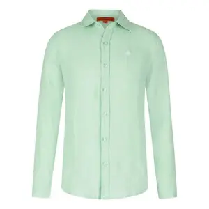 MAISON TANGERINE S Linen Shirt Mint - Green