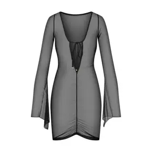 PROMEES Felisa Mesh Dress - Black