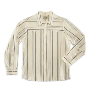&SONS TRADING CO Neutrals Folsom Western Shirt Raw / Stripe - Black