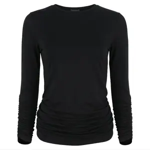 OFF GRID Parlee Bamboo Sleeved Top - Black