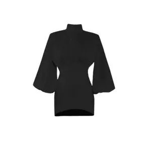 VESTIAIRE D'UN OISEAU LIBRE Black / White Eve Short Dress