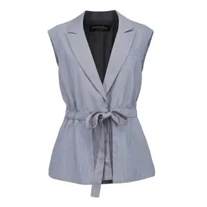 SMART AND JOY Waistcoat With Drawstring - Blue