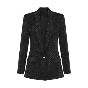 SOUR FIGS Rhinestone Embellished Blazer Jacket