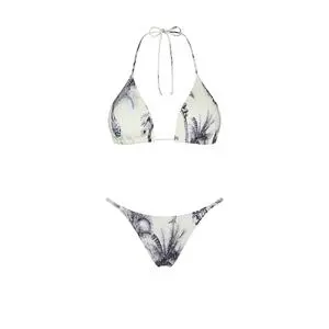 AGUACLARA Grasse Sliding Triangle Top String Bottom - Blue