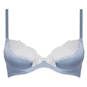 EMMA HARRIS Signature Sky Half Padded Plunge Bra - Blue