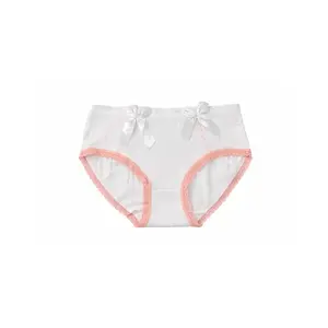ADIBA Twin Bow Cotton Brief - White