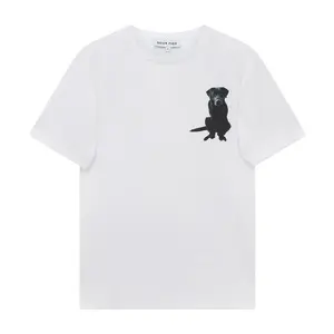 SOUR FIGS White / Black Labrador Original T-shirt In White - White/black