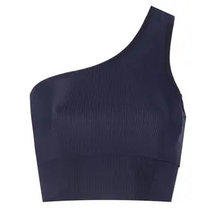 YORSTRULY Ss Crop Top Navy - Blue