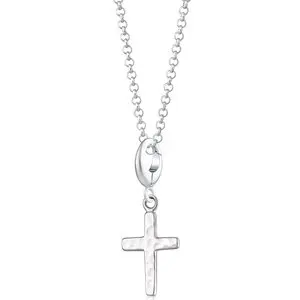 LILY CHARMED Sterling Cross Charm Necklace - Silver