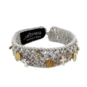 HILO DE MAR Choker Necklace Moonlight With Charms - Silver