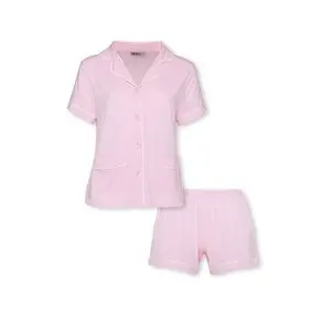 REVE SLEEPWEAR Revouse Tencel Short Pj Set In Blush - Pink