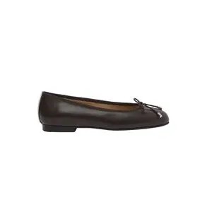 CARNEVALE Emilia Chocolate Ballet Flats - Brown
