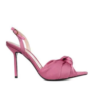 GINISSIMA Sofia Satin Sandals, Rose Premium Collection - Pink