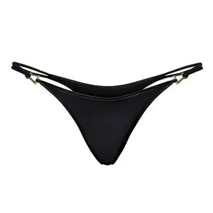 BIANCA RESORTWEAR Rose Swim Bottom - Black