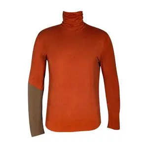 CARLTON JONES Bamboo Turtleneck Homme Yellow - Orange