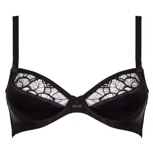 EMMA HARRIS Tiffany Balcony Bra In Midnight - Black