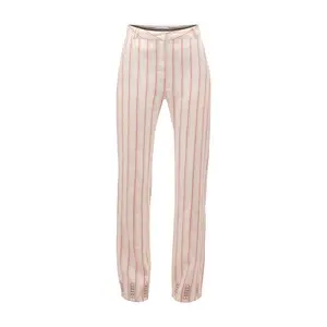 GUILLAUME ALEXANDRE Striped High-waisted Straight Pants - Red