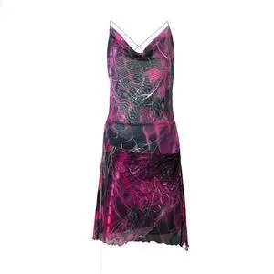 PALOMA LIRA Snake Tattoo Printed Dress - Black