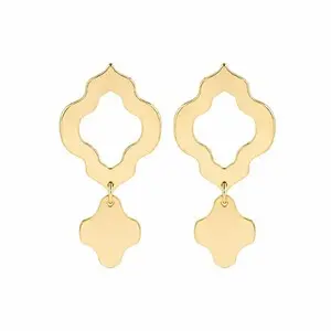 SILVER MOON Azure Arch -plated Sterling Silver Earrings - Gold