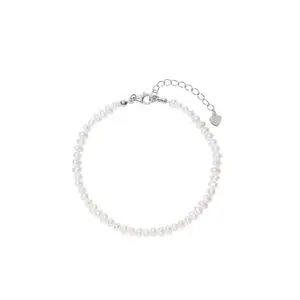 VANCHI Celia Micro Freshwater Pearl Bracelet - Silver
