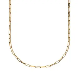 LILY CHARMED Plated Box Link Chain Necklace - Gold