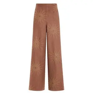 ALOHA FROM DEER Gentle Gold Long Loose Pants - Brown