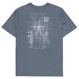 ANCHOR & CREW X Gustatory Tokyo Coffee Scene Organic Cotton T-shirt - Blue