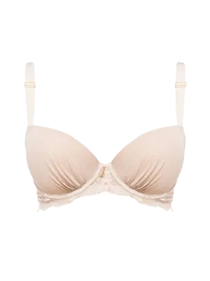 BONBON LINGERIE Neutrals Angelina Push-up Bra Nude - Brown