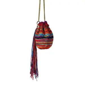 ISKRA Pink / Red Thea Bucket Bag - Pink/red