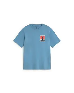 THINKING MU Zach Patched Optimist T-shirt - Blue