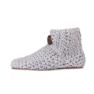 KINGDOM OF WOW Hand-crocheted Wool Boot Slippers