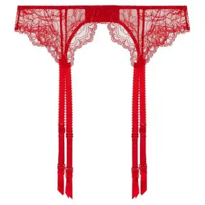 JOURNELLE Anais Suspender Belt Scarlet - Red