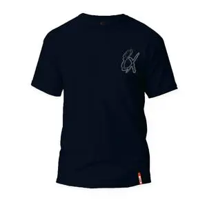 EIGHT X Frequency Logo Graphic T-shirt Navy