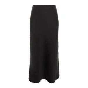 CONCEPT A TROIS Satin Skirt - Black