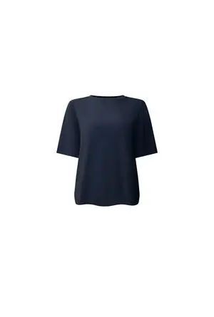 JAMES LAKELAND Navy Jersey Relaxed Top