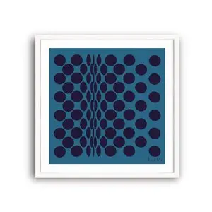 RICHARD ALLAN LONDON Dotty Art Print - Blue