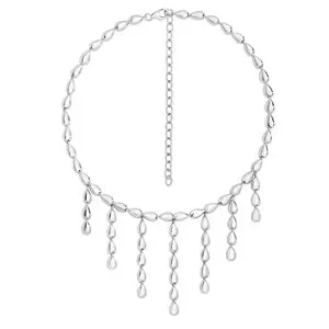 LUCY QUARTERMAINE Seven Strand Necklace - Silver