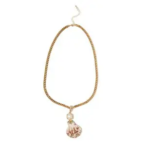 SAHARAS ESSENTIALS Marina Shell Necklace - Gold