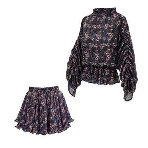 MOHALA GREY Kahe Shorts Set - Blue