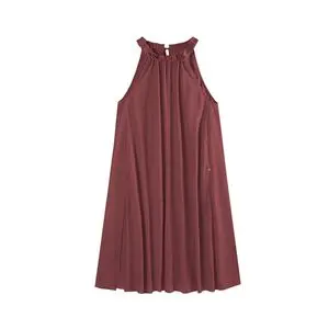 SUPESU Rosa Halter Neck Dress Raspberry Cocoa
