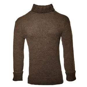 ARTHUR BEALE Grey / Brown / Neutrals Oiled Wool Beerenberg Pullover Dark Grey Natural - Grey/brown