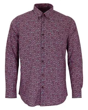 LORDS OF HARLECH Morris Ibiza Petal Plum Shirt Plum - Purple
