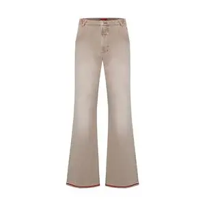 PCFG Neutrals Pure Cotton Faded Denim Pant Moon Rock - Blue