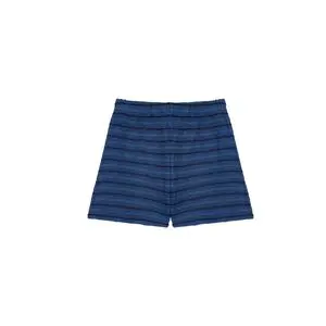 THISISU COLLECTION Solea Striped Knit Beachwear Shorts - Blue