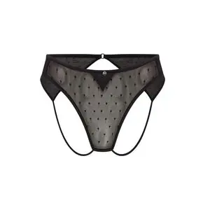 HOUSE OF SILK Matilda Ouvert Pantie - Black