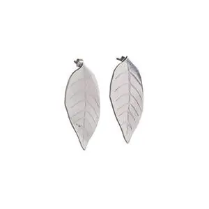SILVER MOON Moonleaf Sterling Earrings - Silver