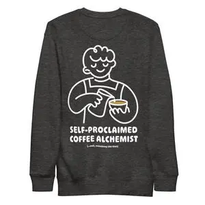 ANCHOR & CREW X Gustatory Coffee Alchemist Embroidered Sweatshirt - Black