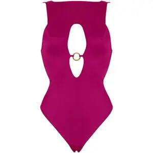 ANTONINIAS Venetia One-piece Swimsuit With Cut-out Detailing - Pink