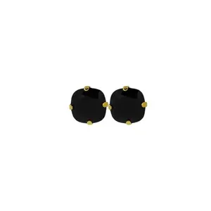 VICKISARGE The Large Stud In Gold - Black